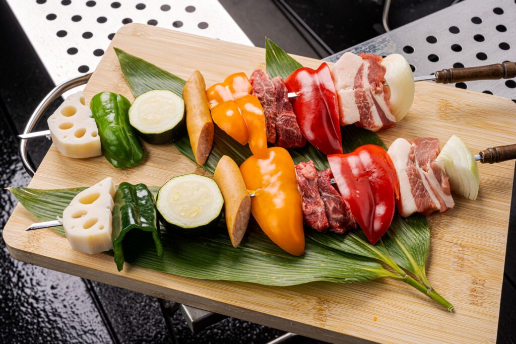 BBQメニュー - グランピングスパ・わいた